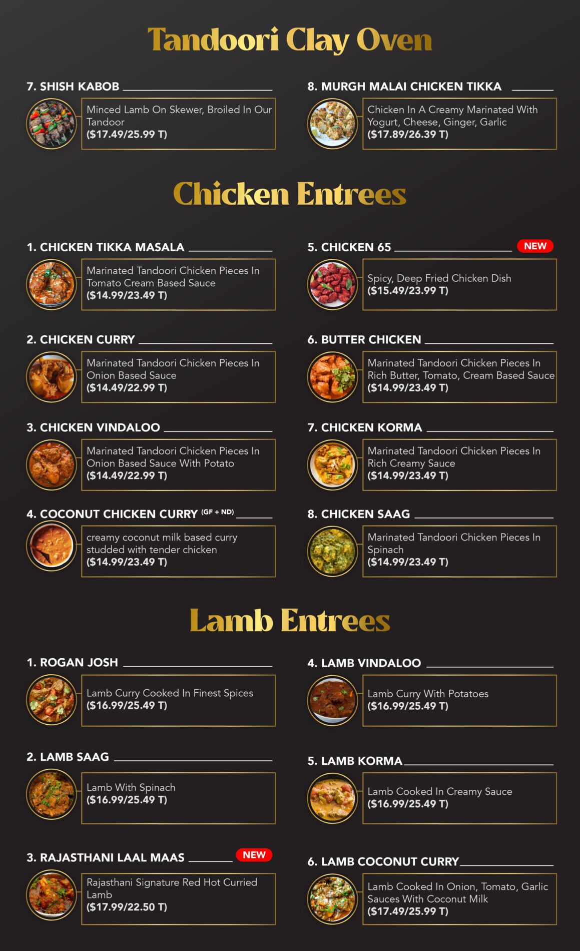 Menu - Bollywood Bites | Indian Restaurant In Los Angeles