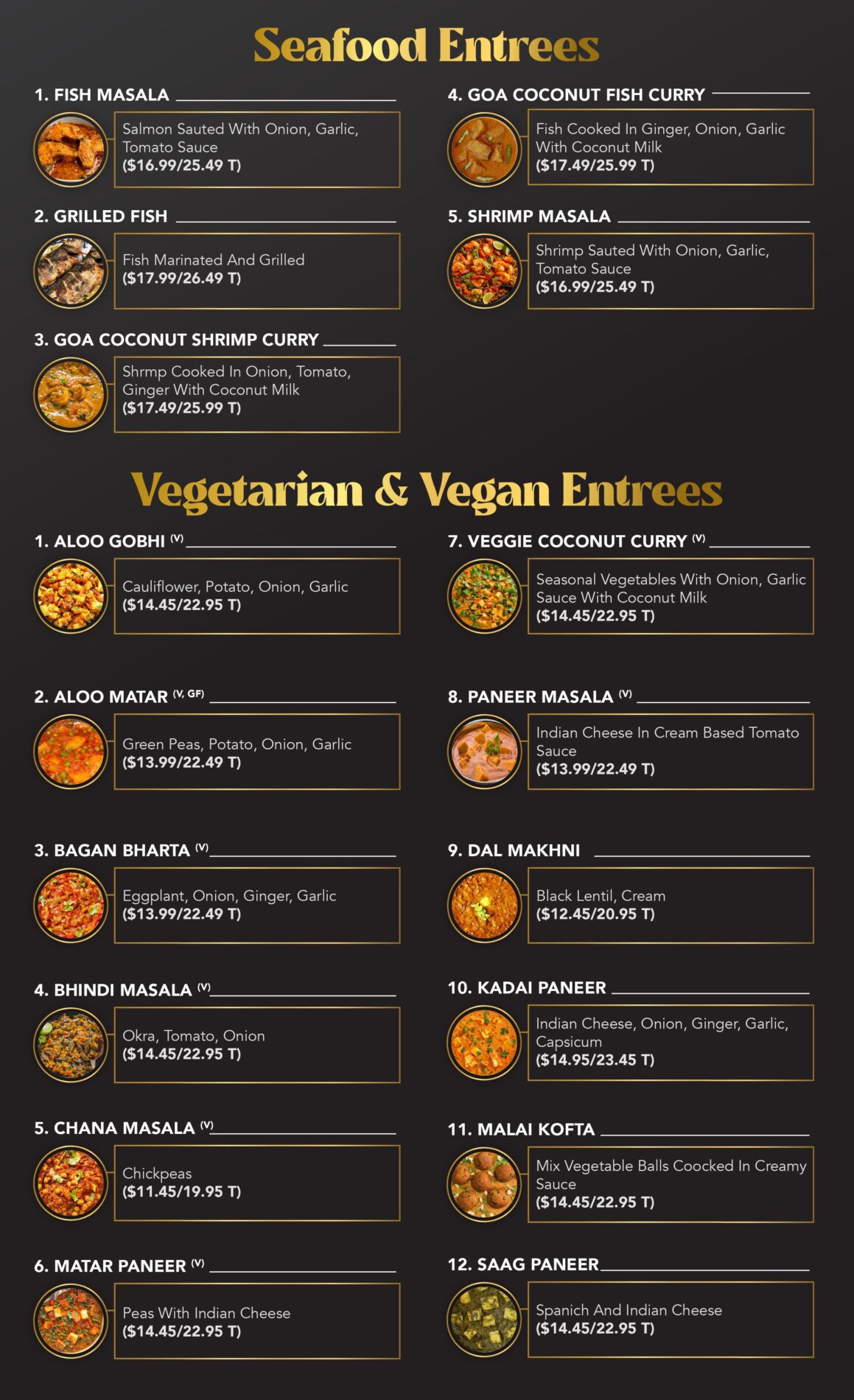 Menu - Bollywood Bites | Indian Restaurant In Los Angeles